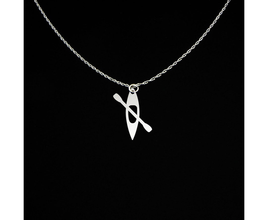 Kayak Necklace - Kayak Jewelry - Kayak Gift - Sterling Silver - Etsy