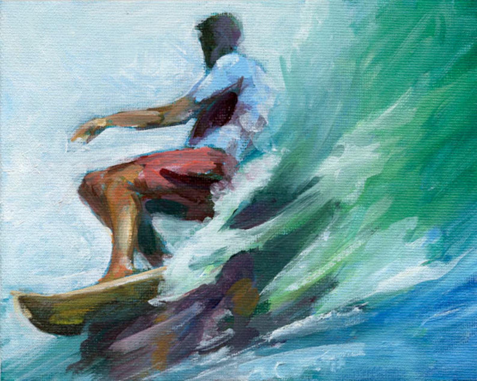 Surf Art, Surfer Print, Surf Legend Print, Beach Art - Etsy
