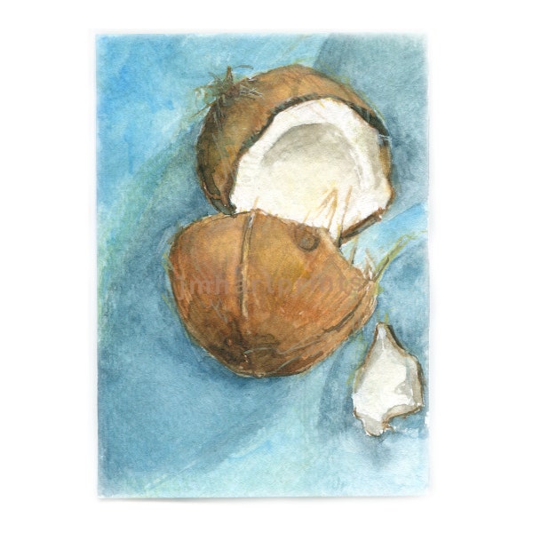 Coconut Print - Etsy