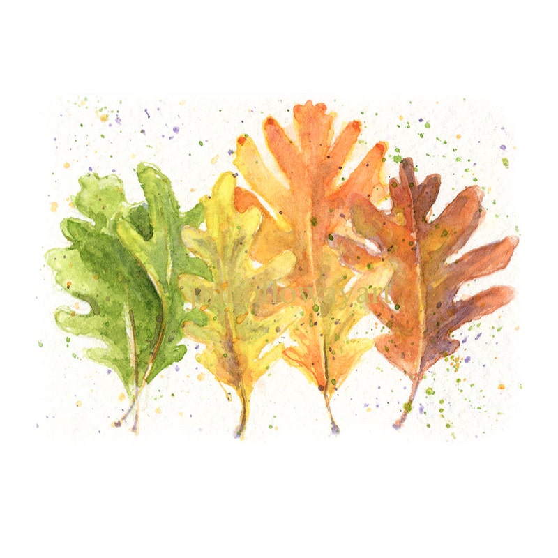 Fall Leaves Print - Etsy
