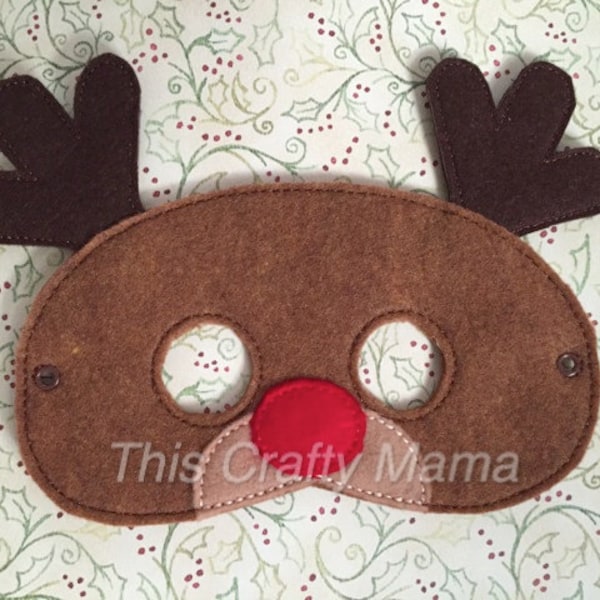 Reindeer Mask - Etsy