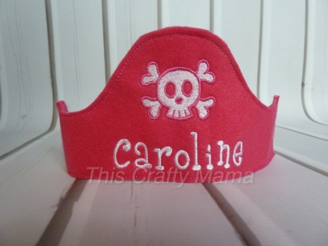 Personalized Felt Pirate Hat - Etsy