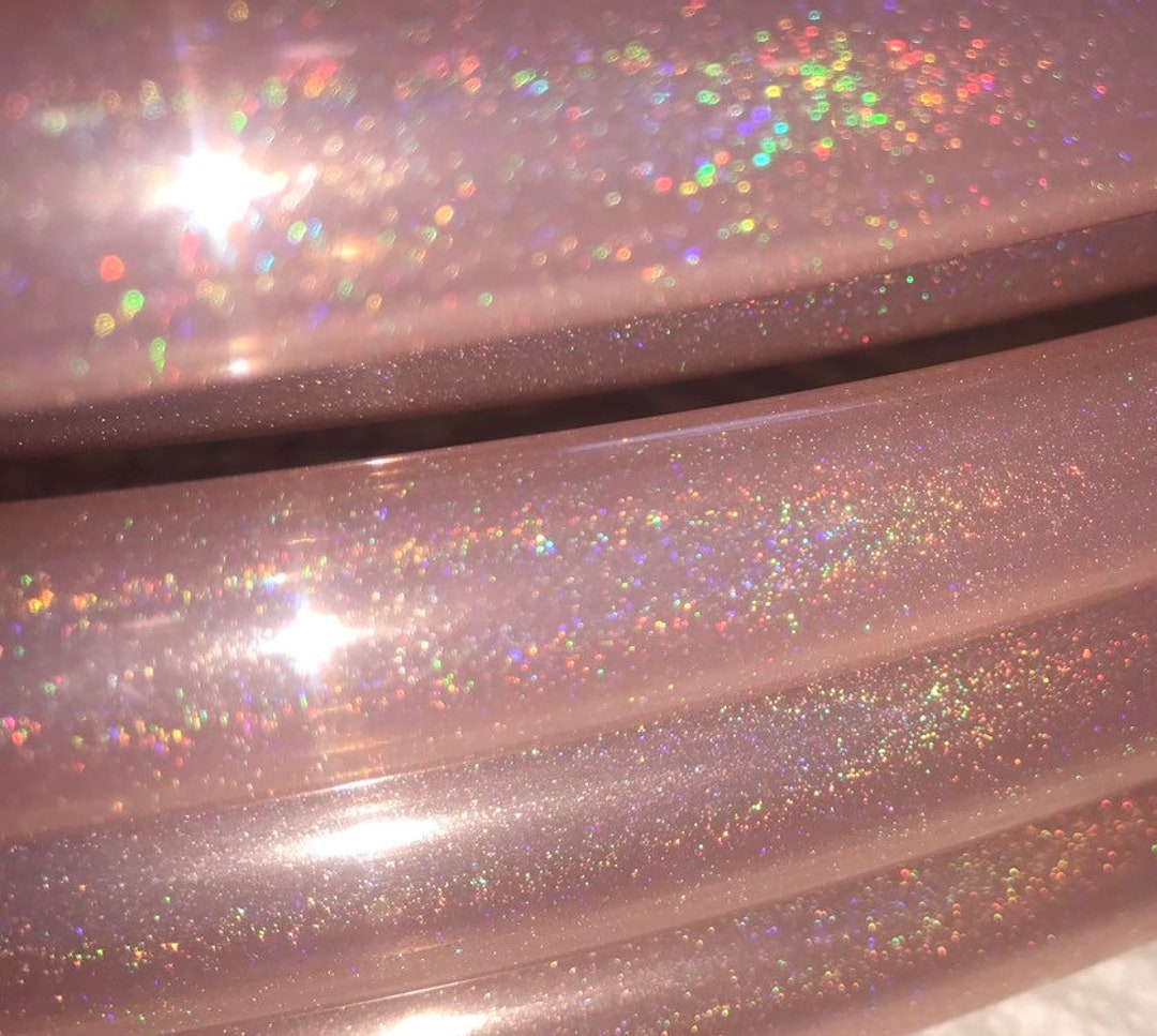 Rose Quartz Rainbow Stardust 3/4 Polypro Dance & Exercise Hula Hoop ...