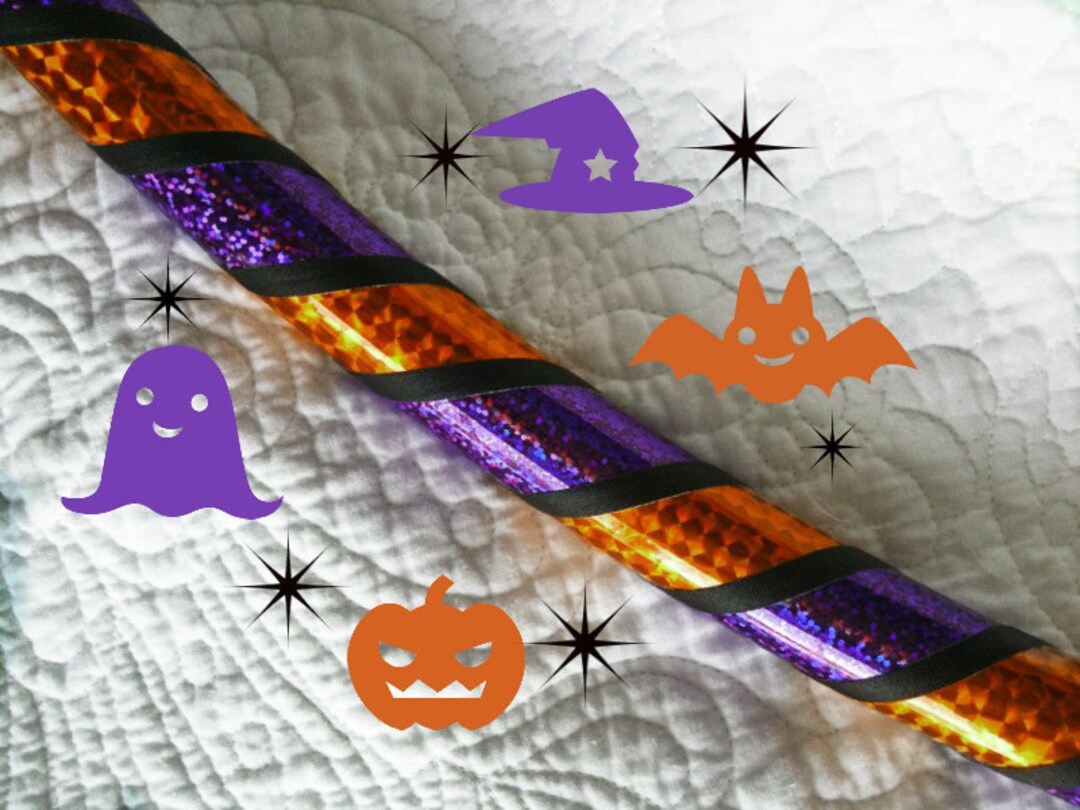 Spooky Series: Broomstick Dance & Exercise Hula Hoop COLLAPSIBLE or ...