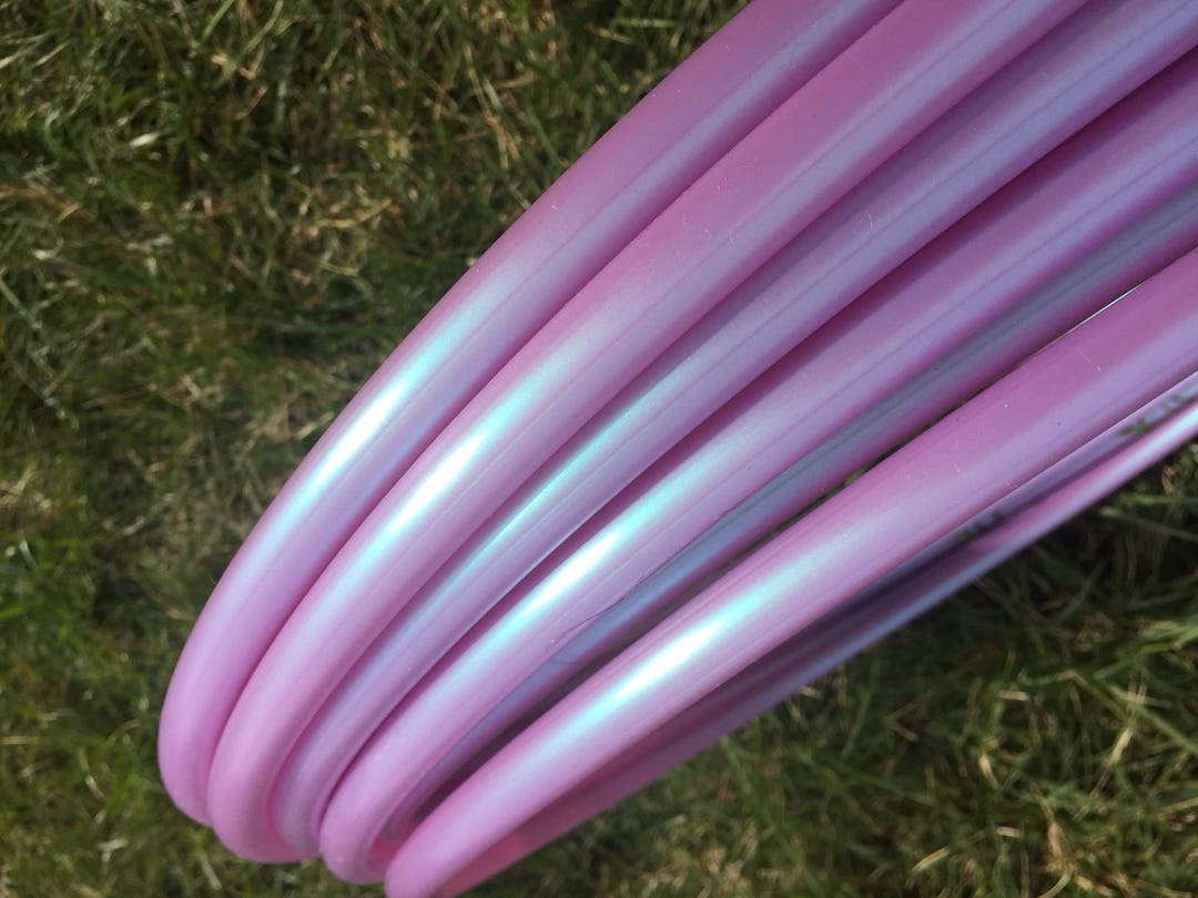 Purple Unicorn 3/4” Polypro Dance & Exercise Hula Hoop COLLAPSIBLE Push ...