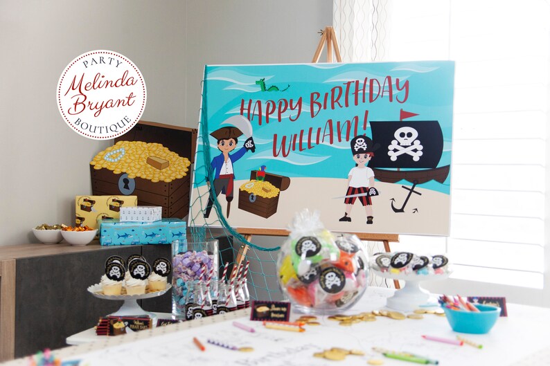 Personalized Pirate Poster 2x3 Feet Exclusive Design for Ocean Themed ...