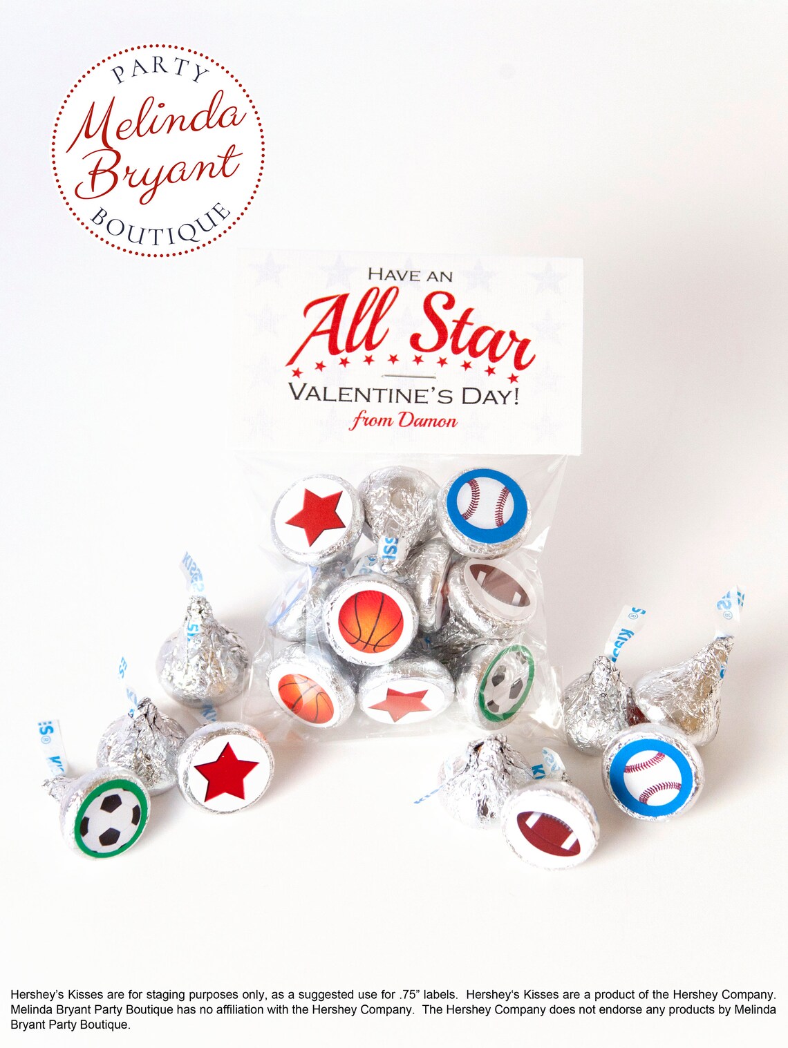 Sports Themed Personalized Valentine Card Sticker Kits for - Etsy