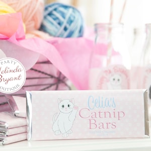 Personalized Kitty Cat Candy Bar Wrappers Printable Custom Text Fun for ...