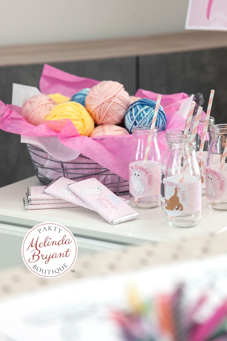 Personalized Kitty Cat Candy Bar Wrappers Printed on Glossy - Etsy