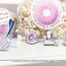 Kids Personalized Valentines Pink Donut Themed Sticker Sheets - Etsy