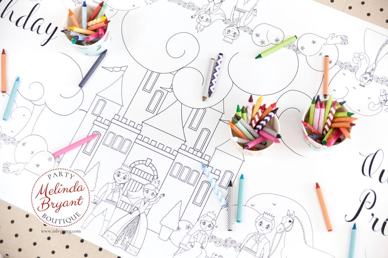 Prince and Princess Themed Birthday Party Personalized - Etsy