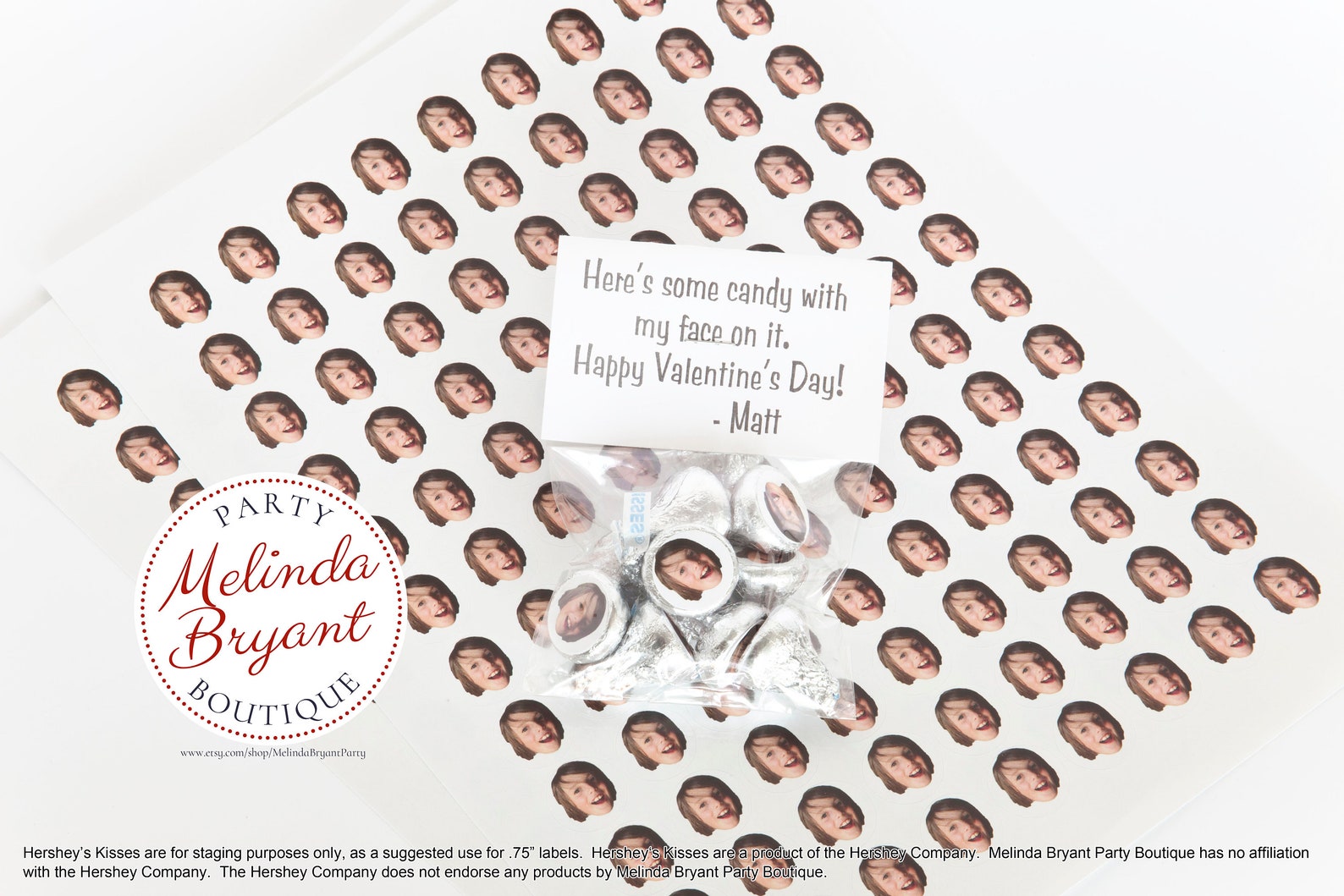 Personalized Selfie Valentines Card Sticker Kits With Small - Etsy