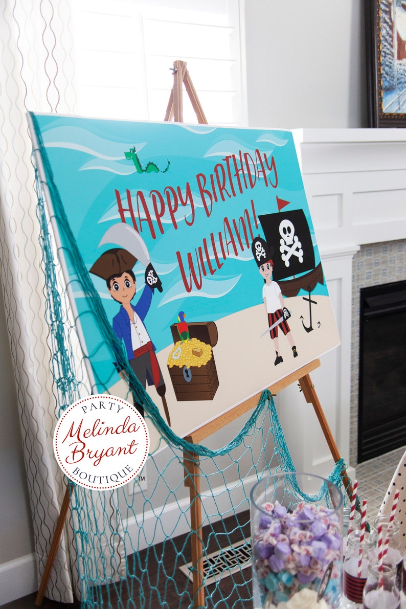 Personalized Pirate Poster 2x3 Feet Exclusive Design for Ocean | Etsy