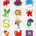 Abcs Alphabet Party 2.5 Inch Stickers Favor Kits Birthday Accessories ...