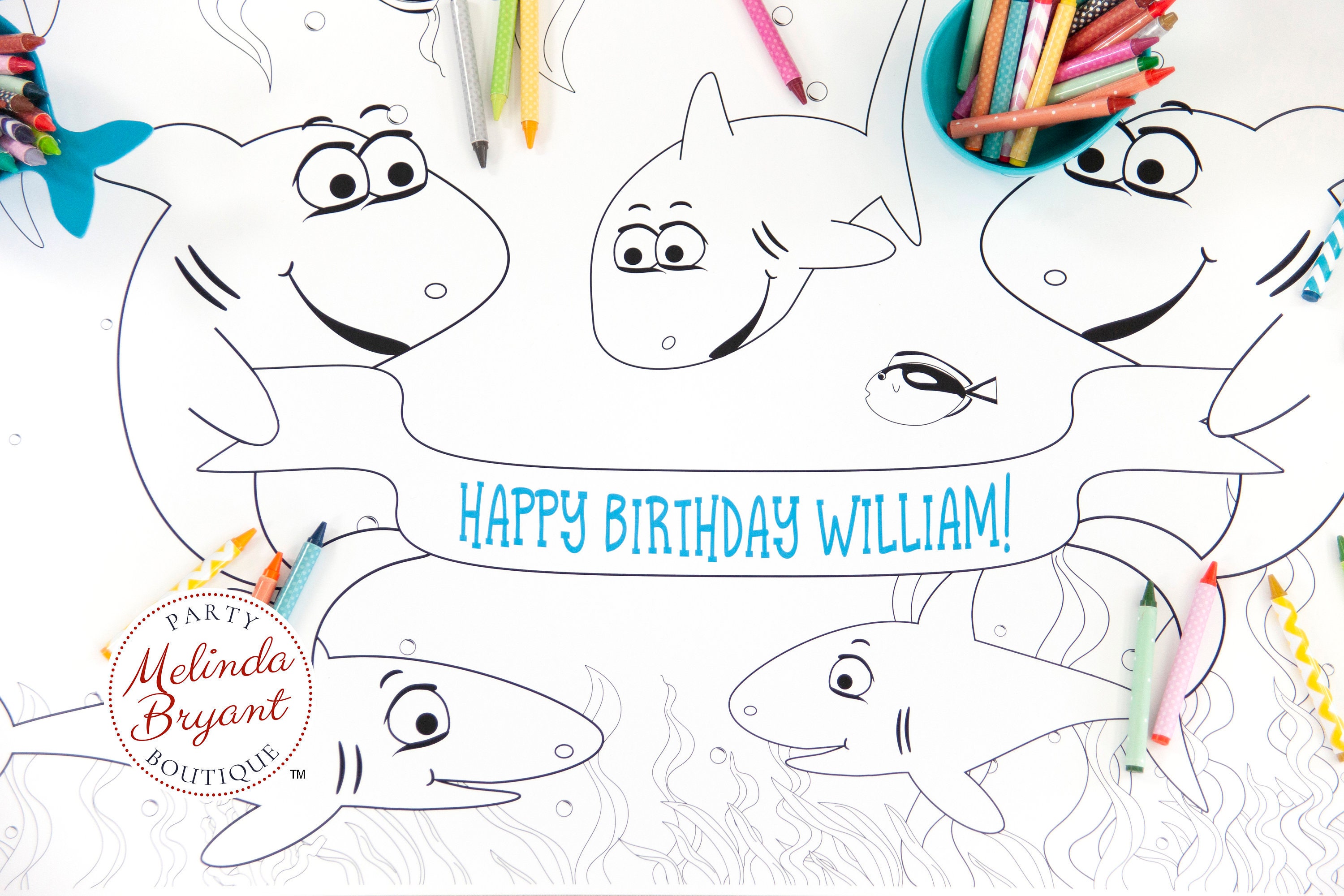 Bruce The Shark Coloring Pages