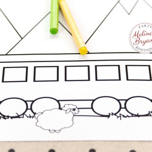 Personalized Train Birthday Coloring Table Runner for Kids Party ...