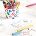 ABC Themed Personalized Alphabet Coloring Table Runner Birthday Party ...