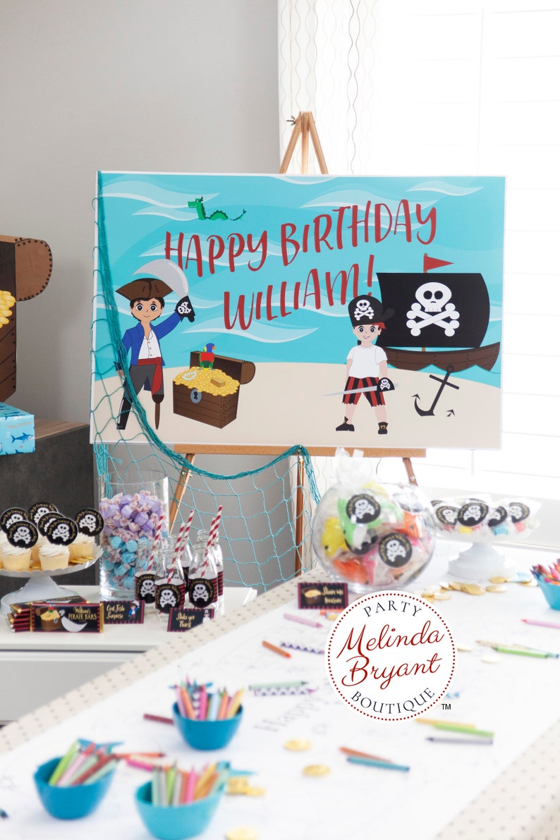 Personalized Pirate Poster 2x3 Feet Exclusive Design for Ocean | Etsy