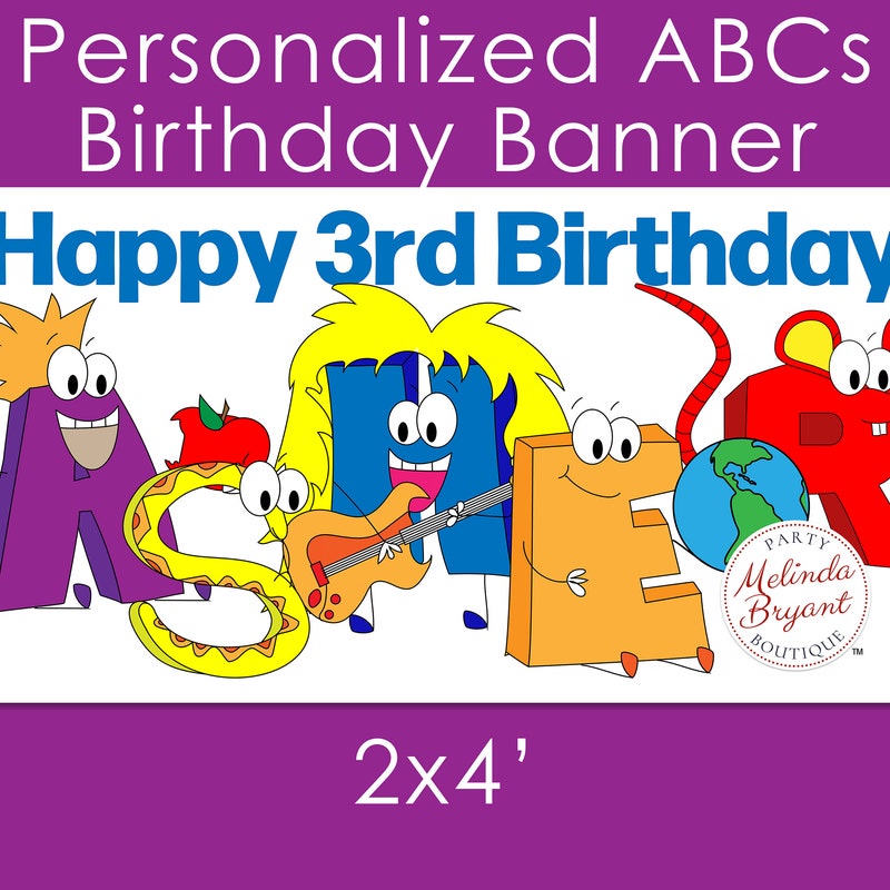 Birthday Alphabet - Etsy