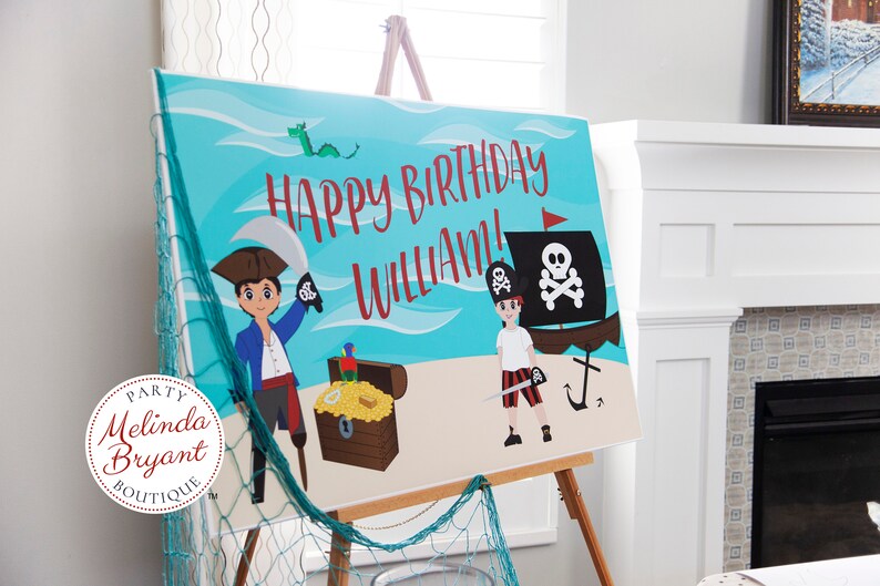 Personalized Pirate Poster 2x3 Feet Exclusive Design for Ocean | Etsy