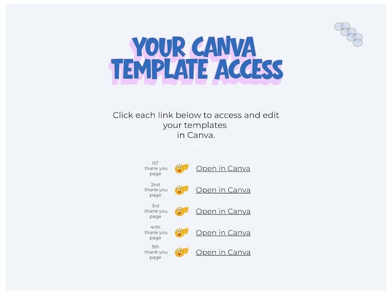 Editable Canva Thank You Page Template, Minimalist Business Insert ...