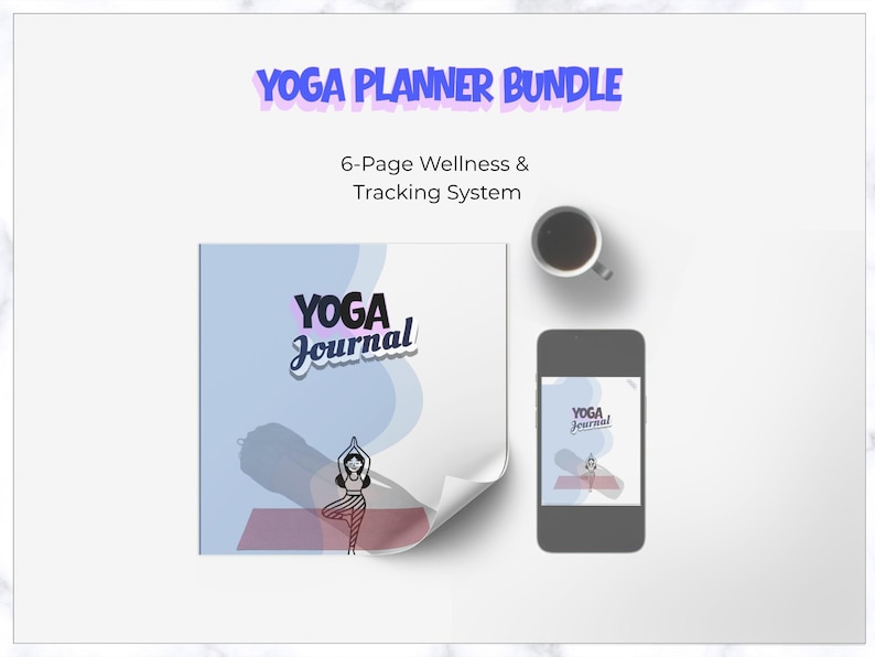 Editable Yoga Planner Bundle | Wellness Journal, Session Log (digital ...