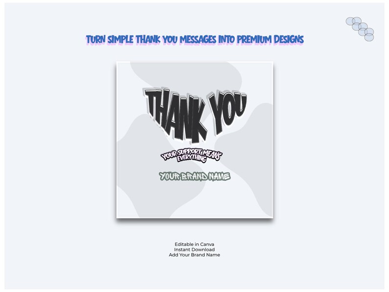Editable Canva Thank You Page Template, Minimalist Business Insert ...