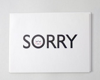 Sorry Cards - Etsy