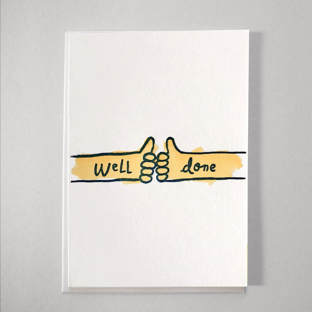 Fist Bump - Well Done Congratulations - LETTERPRESS CARD - Etsy