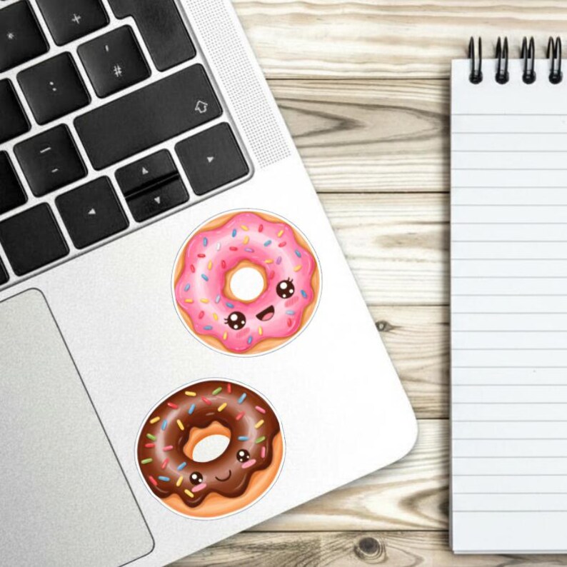 Foodie Kawaii Sweet Treats Sticker Sheet - Water Resistant Vinyl Decals ...
