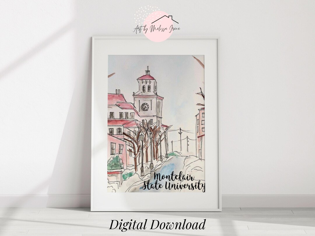 Montclair State University Postcard Wall Art | Digital Download ...