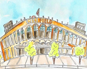 Shea Stadium Citi Field Art - Etsy