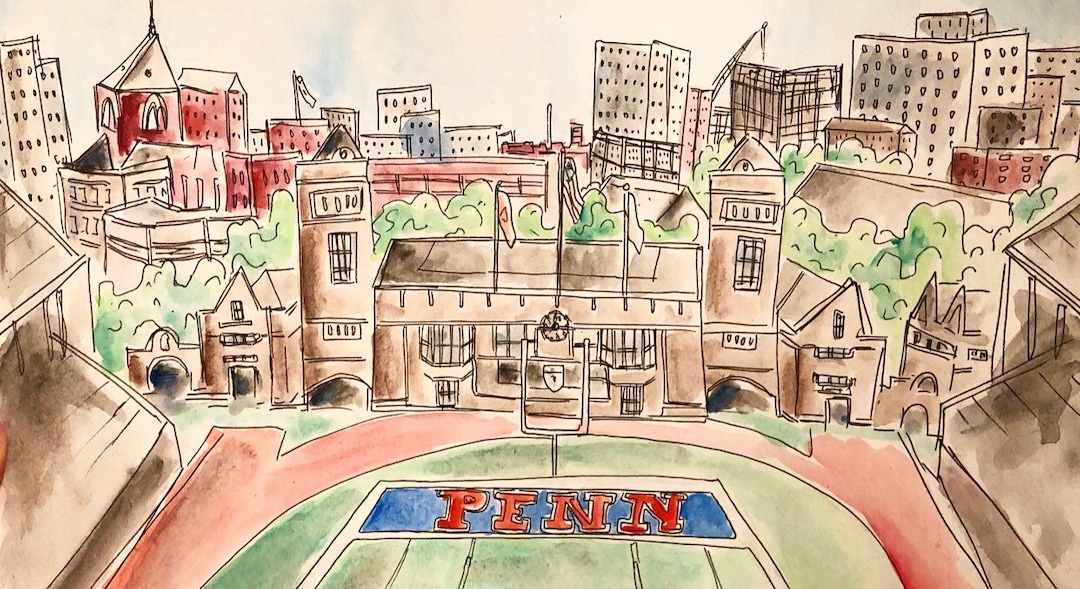 Art Print of Franklin Field at U Penn - Etsy