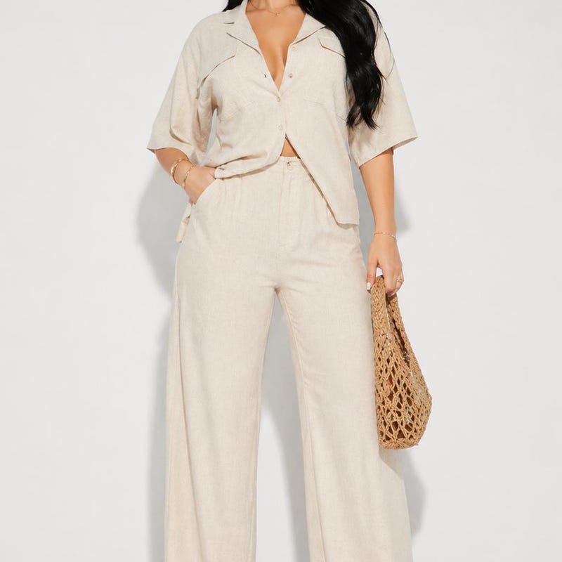 Linen 2 Piece Pant Sets - Etsy
