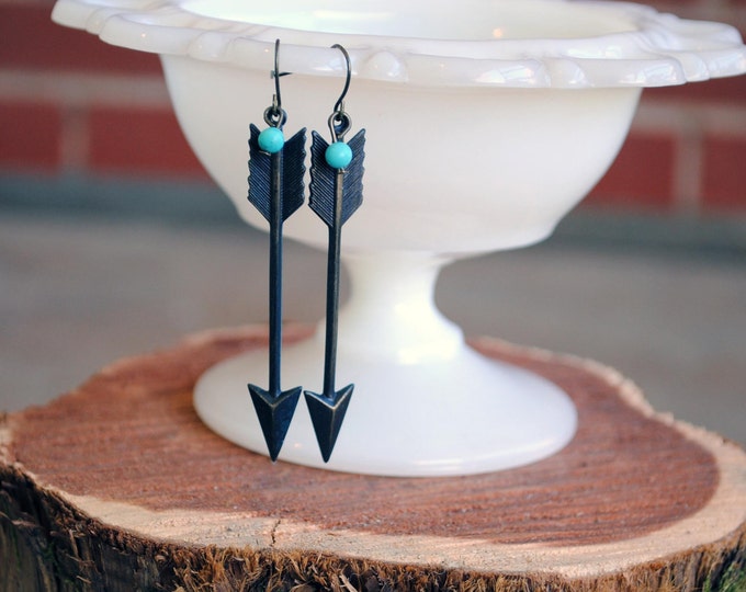 Bronze and Turquoise Arrows - Etsy