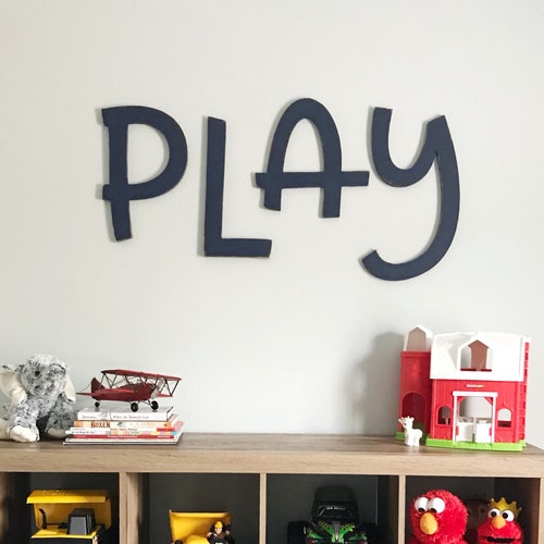 Let's Play Sign Playroom Sign Kids Room Decor Kids - Etsy