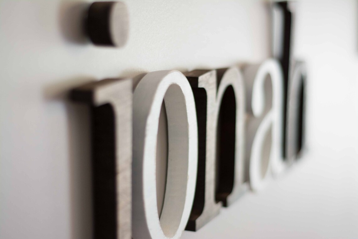 Nursery Letters Baby Name Individual Wood Letters Wooden - Etsy