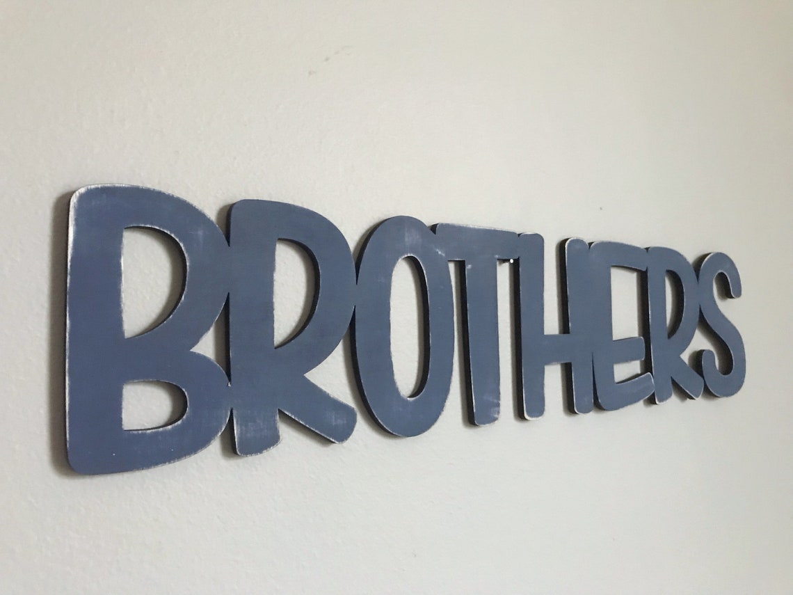Brothers Sign Siblings Bedroom Shared Bedroom Playroom - Etsy