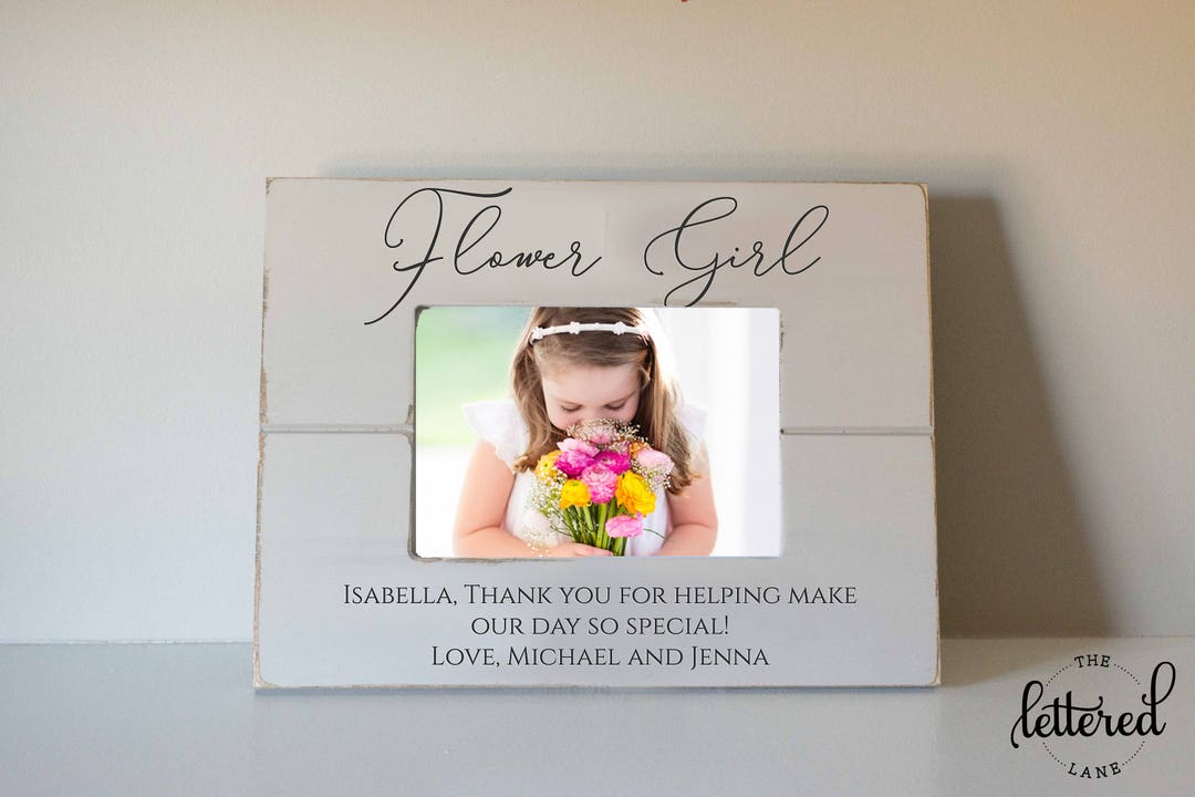 Flower Girl Picture Frame, Picture Frame Wedding Gifts, Junior ...