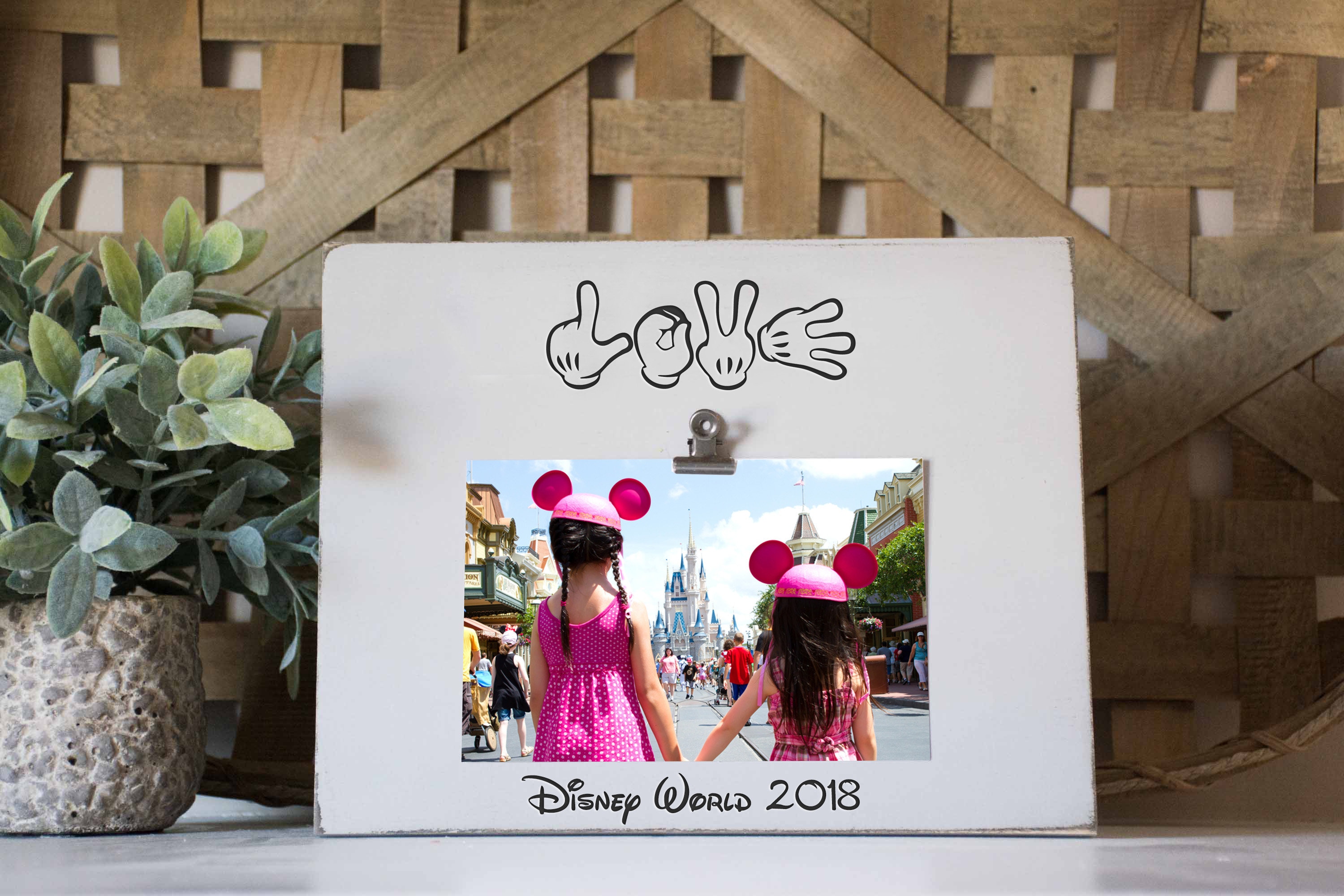 Disney Picture Frame Love Disney Vacation Frame Custom Trip - Etsy