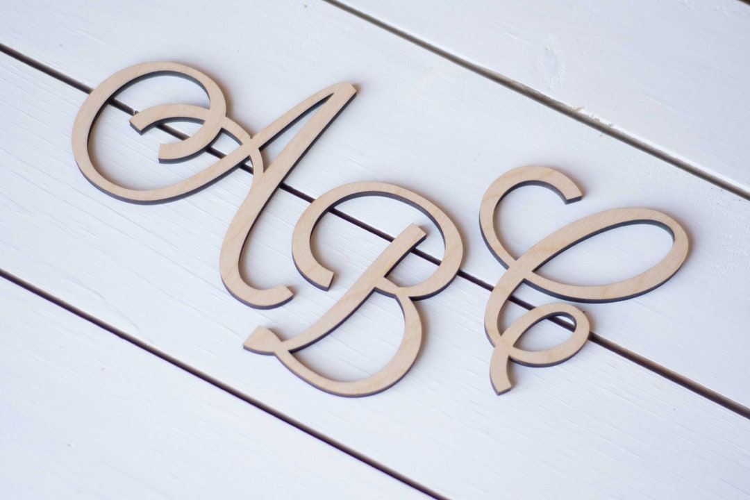 Wood Initial Ornament Letters Stocking - Etsy