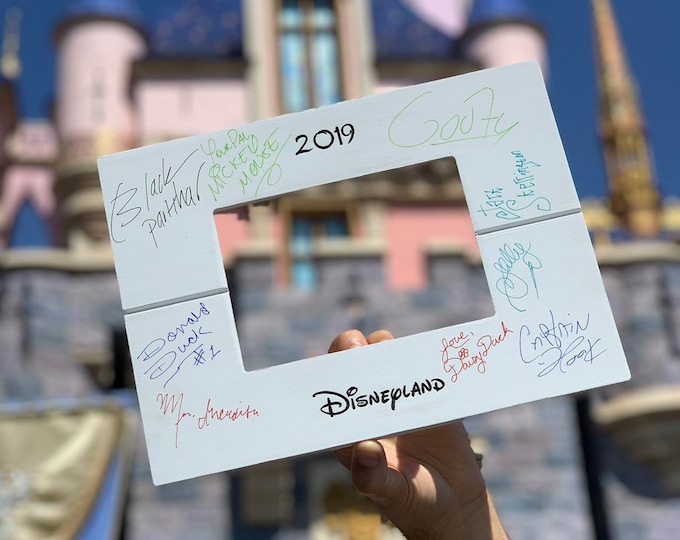 Autograph Picture Frame, Disney Trip Frame, Character Signature Photo ...