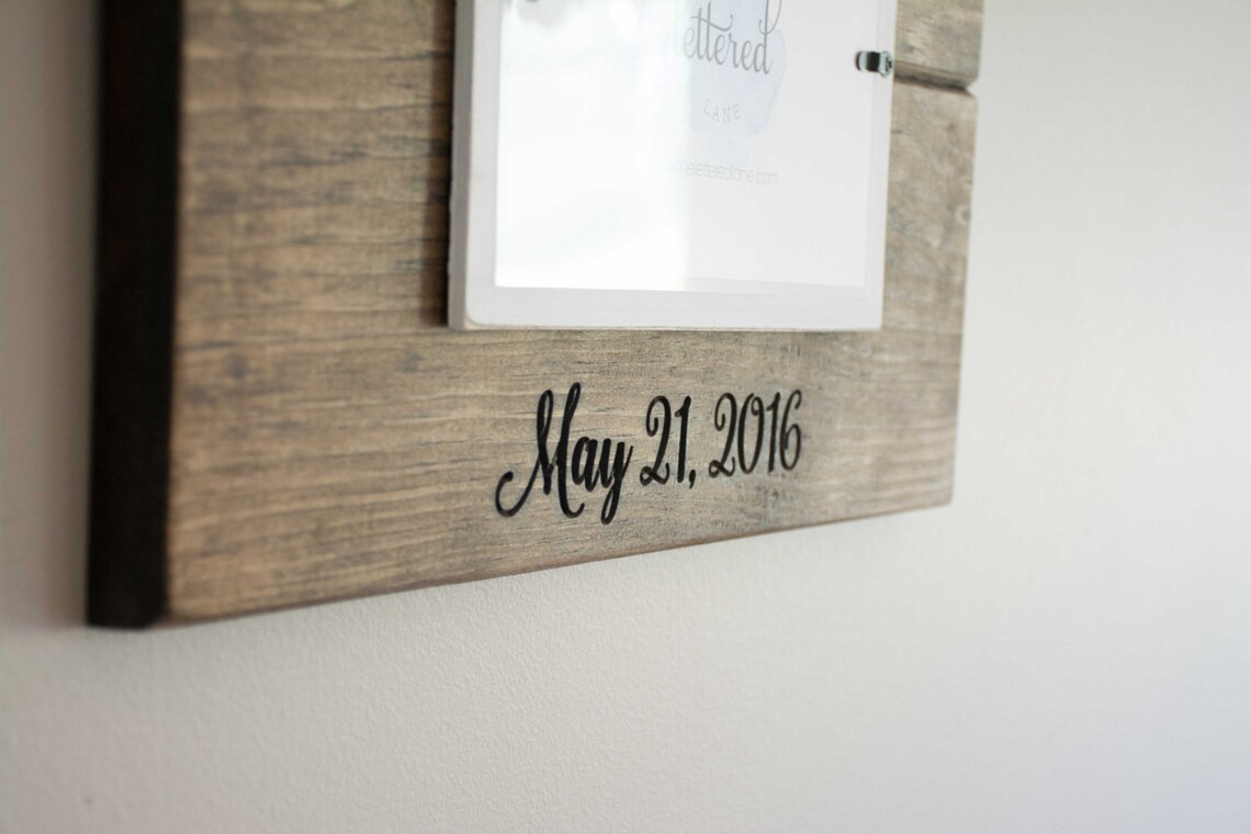 Wedding Picture Frame Personalized Wedding Date Frame Mr and - Etsy