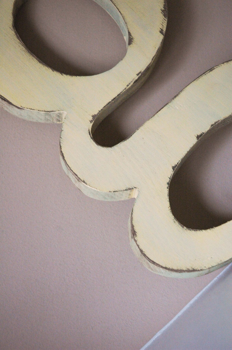 Wood Letters, Distressed Wooden Letter, Nursery Letters - Etsy