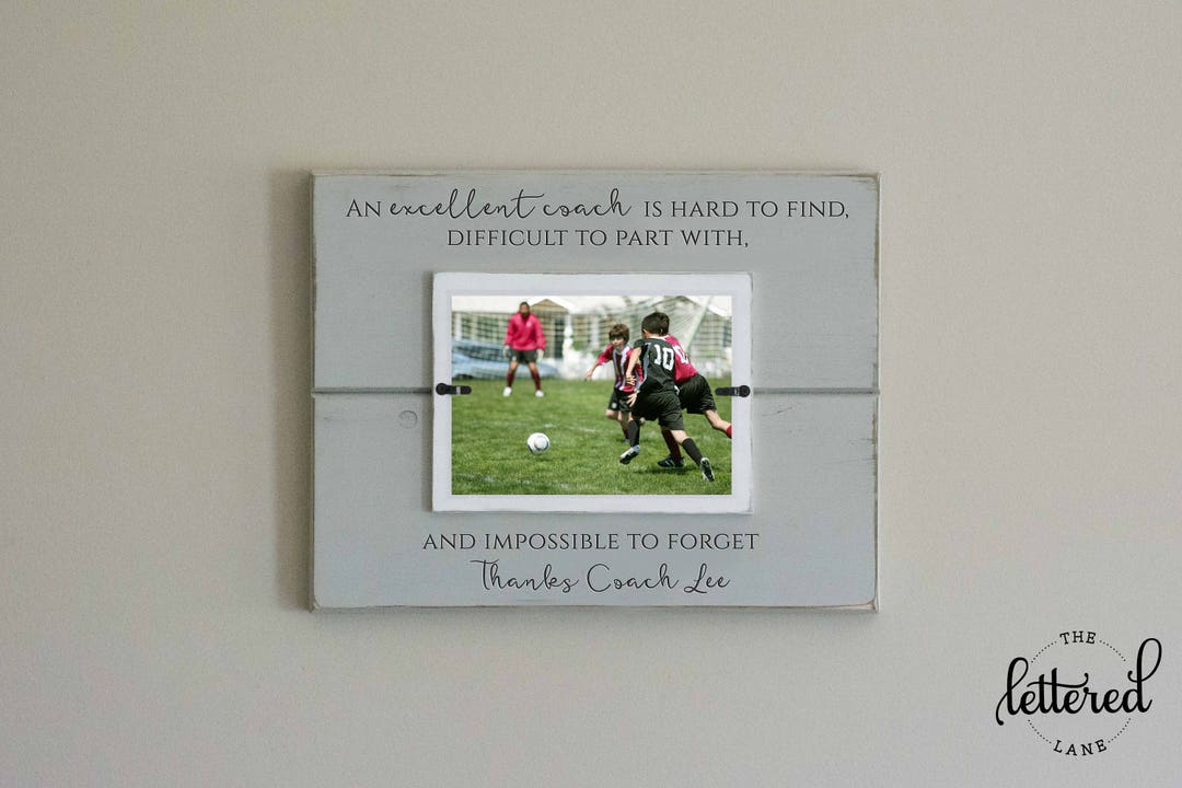 Coach Gift Picture Frame, Thank You Coach, End of Season Gift, Team ...