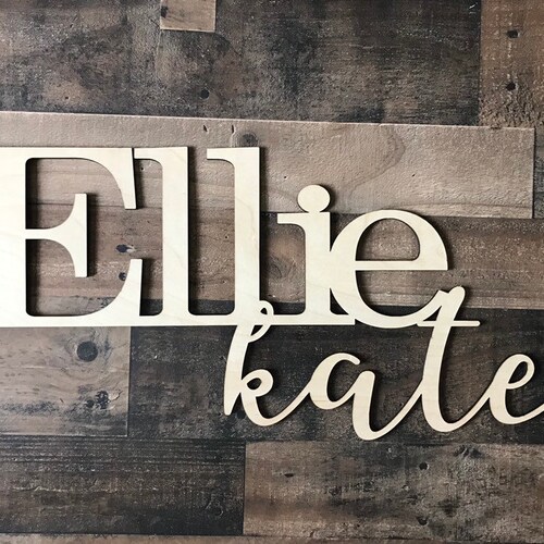 Wood Name Sign for Nursery Baby Wood Letters Custom Name | Etsy