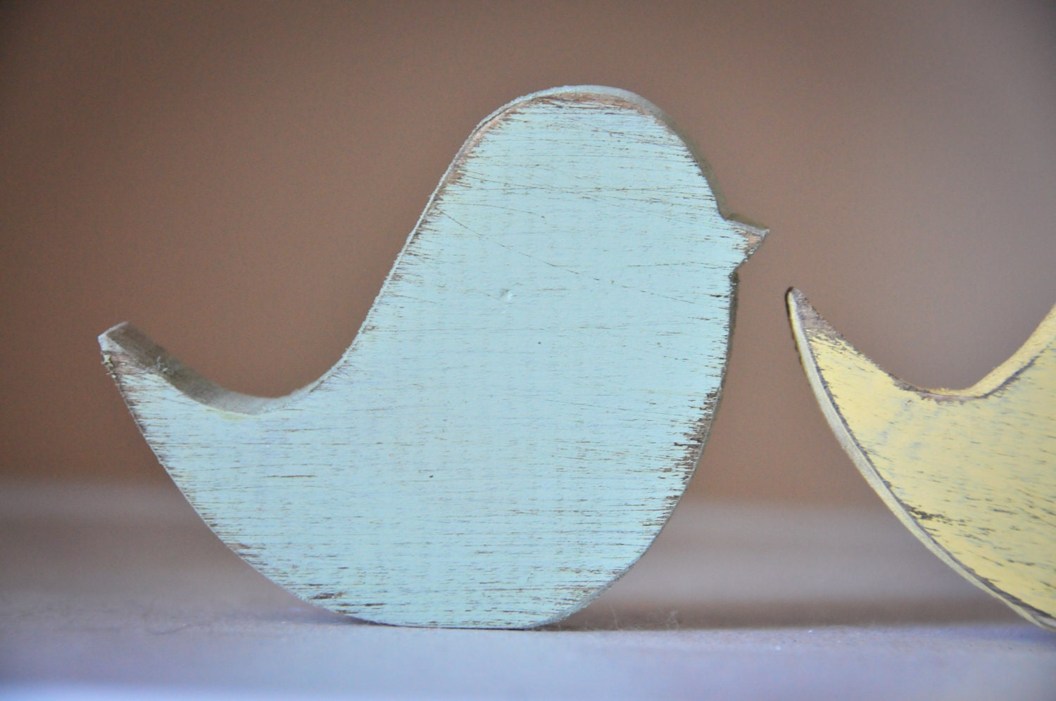 Wood Birds Nursery Decor, Wooden Birds, Small Bird, Cottage Style, Girl ...