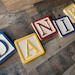 Wood Block Nursery Letters, Baby Name, Individual Wood Letters, Wooden ...
