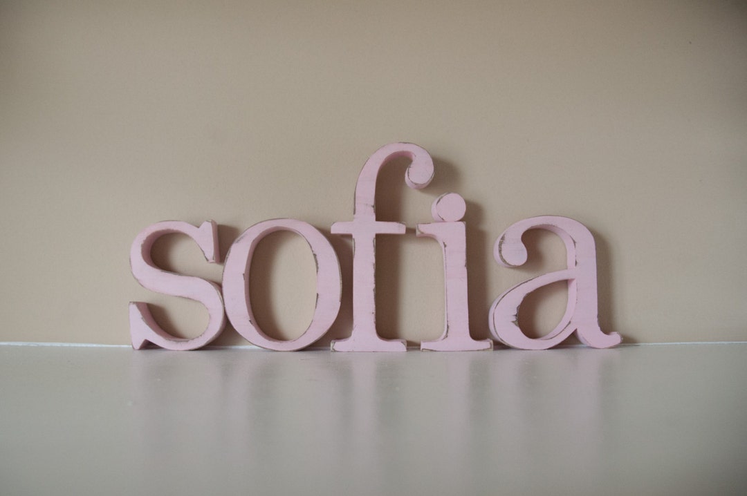 Wooden Letters for Nursery, Baby Name, Custom, 4-6" Tall - Etsy