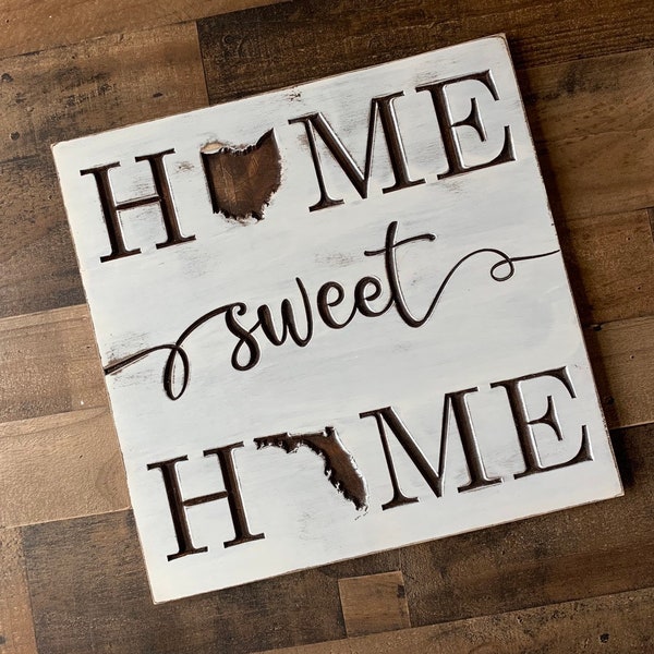 Home Sweet Home Florida Sign - Etsy